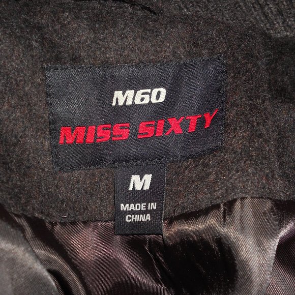 Miss Sixty | Jackets & Coats | Miss Sixty M6 Size M Brown Zip Button ...